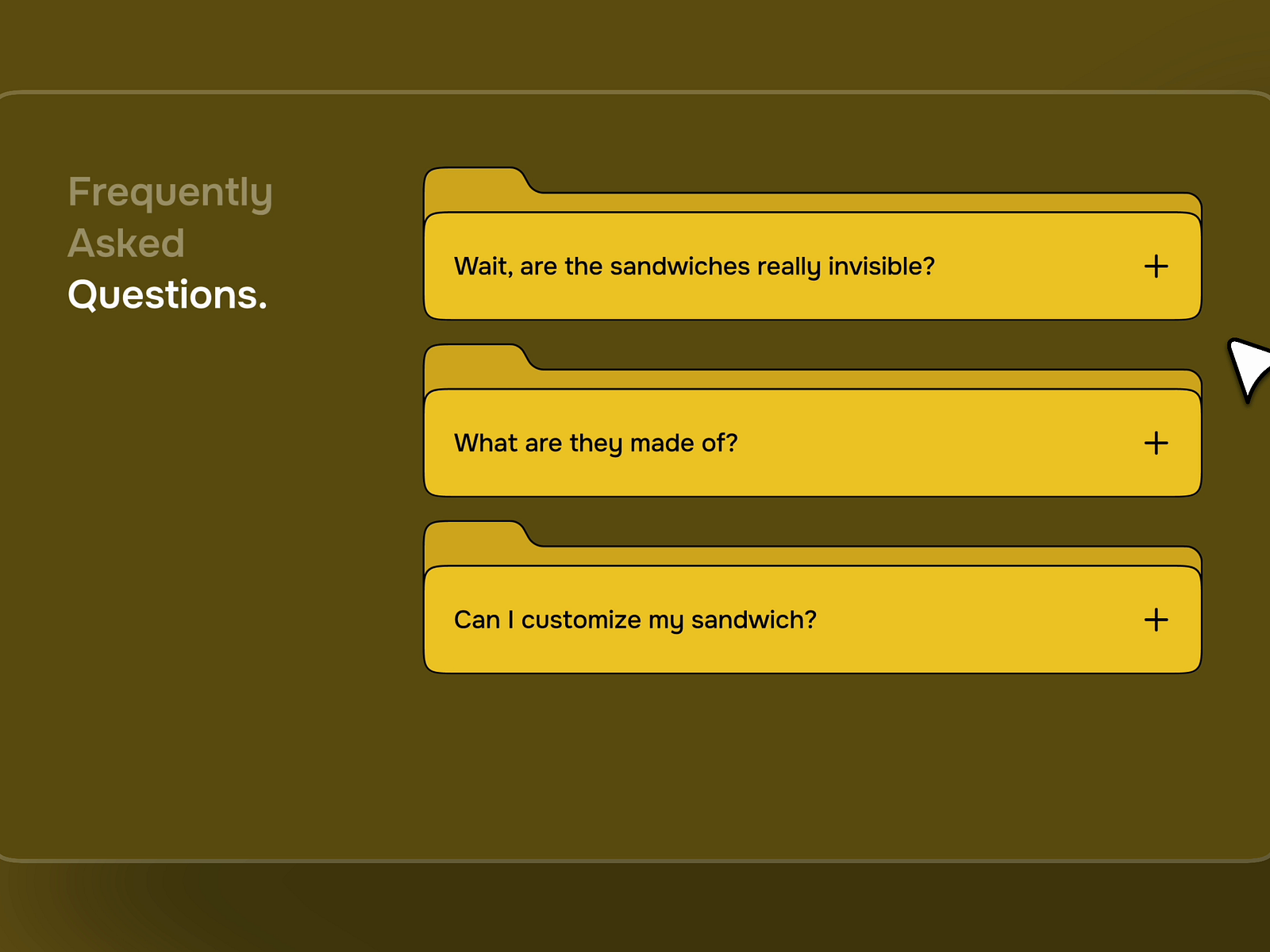 FAQ Section Design by Devesh Shirsath on Dribbble