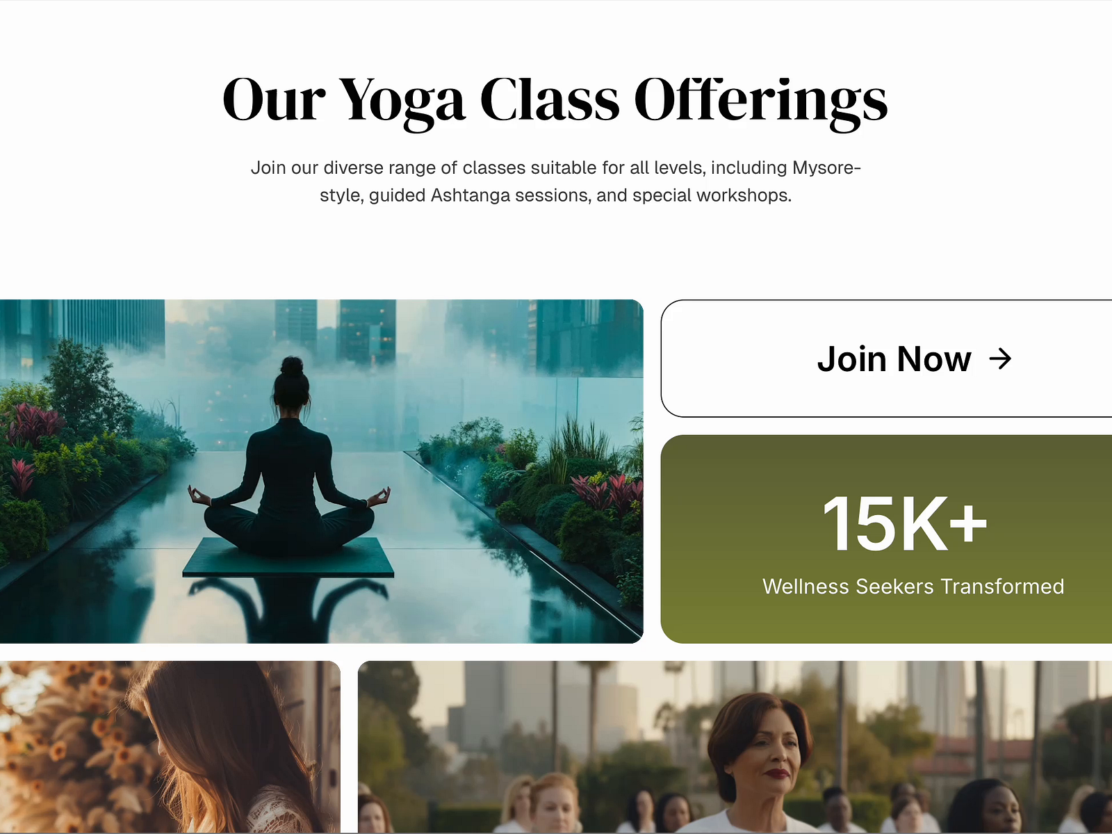 Bento UI Design - Yoga by Sonal Rastogi on Dribbble