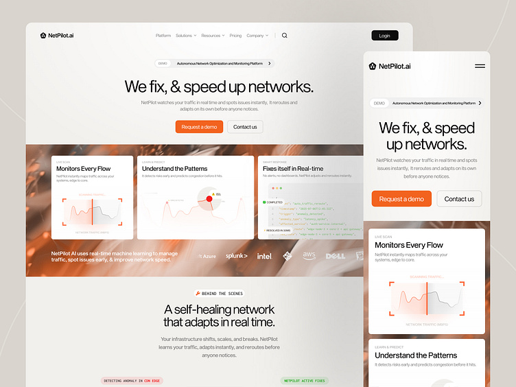 Cloud Service Website by Levi Wilson for QClay on Dribbble