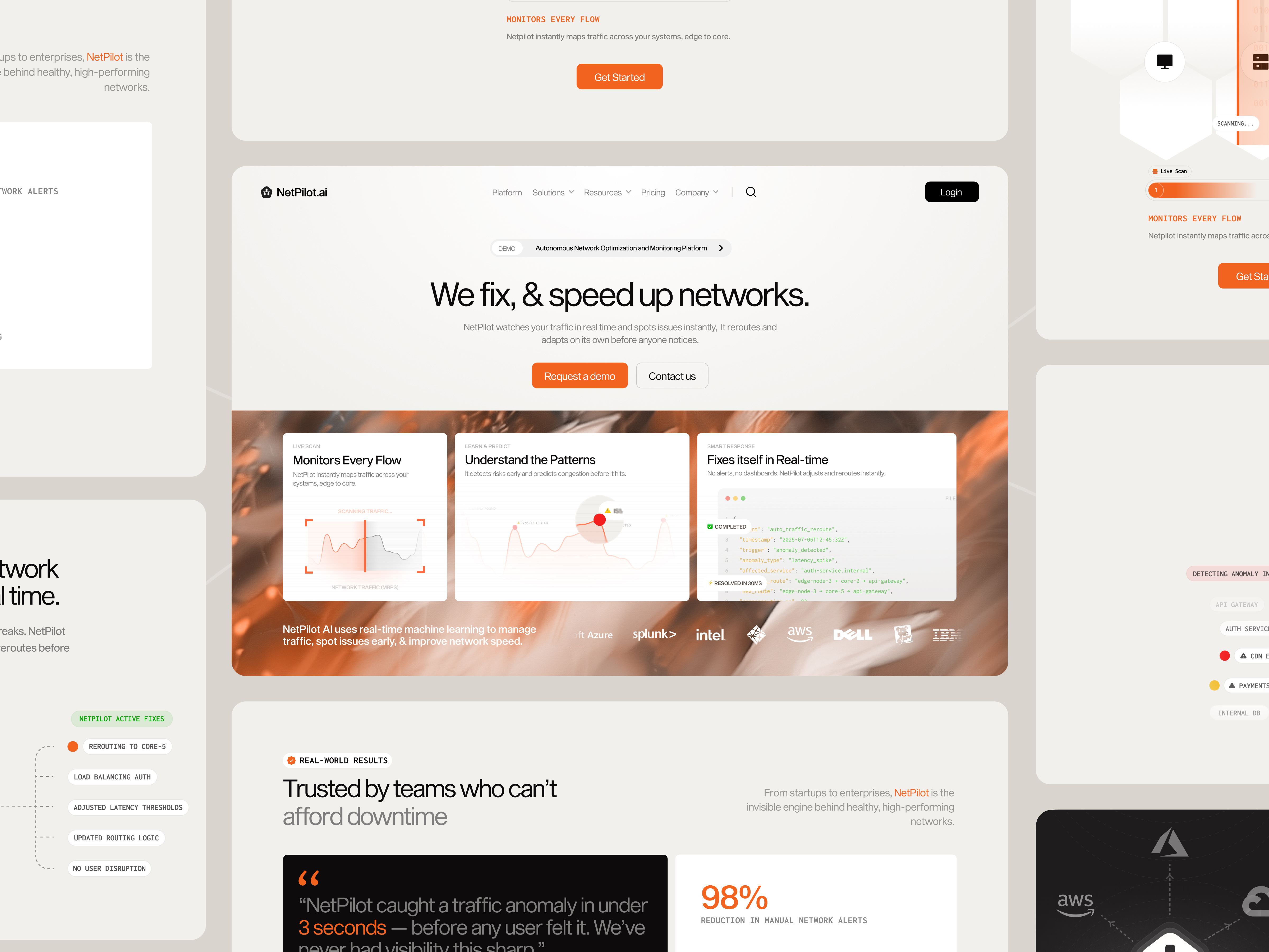 Cloud Service Website by Levi Wilson for QClay on Dribbble