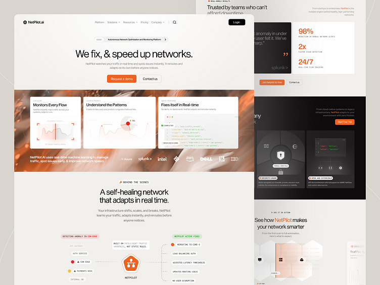 Cloud Service Website by Levi Wilson for QClay on Dribbble