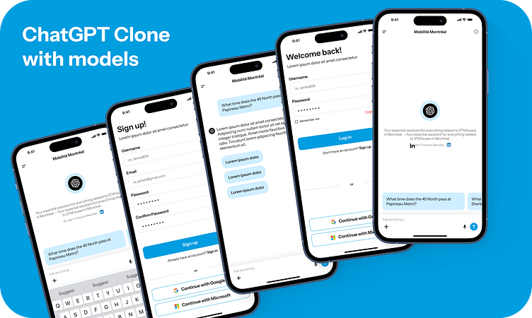 ChatGPT App Clone with Models by Abubaker UI/UX on Dribbble