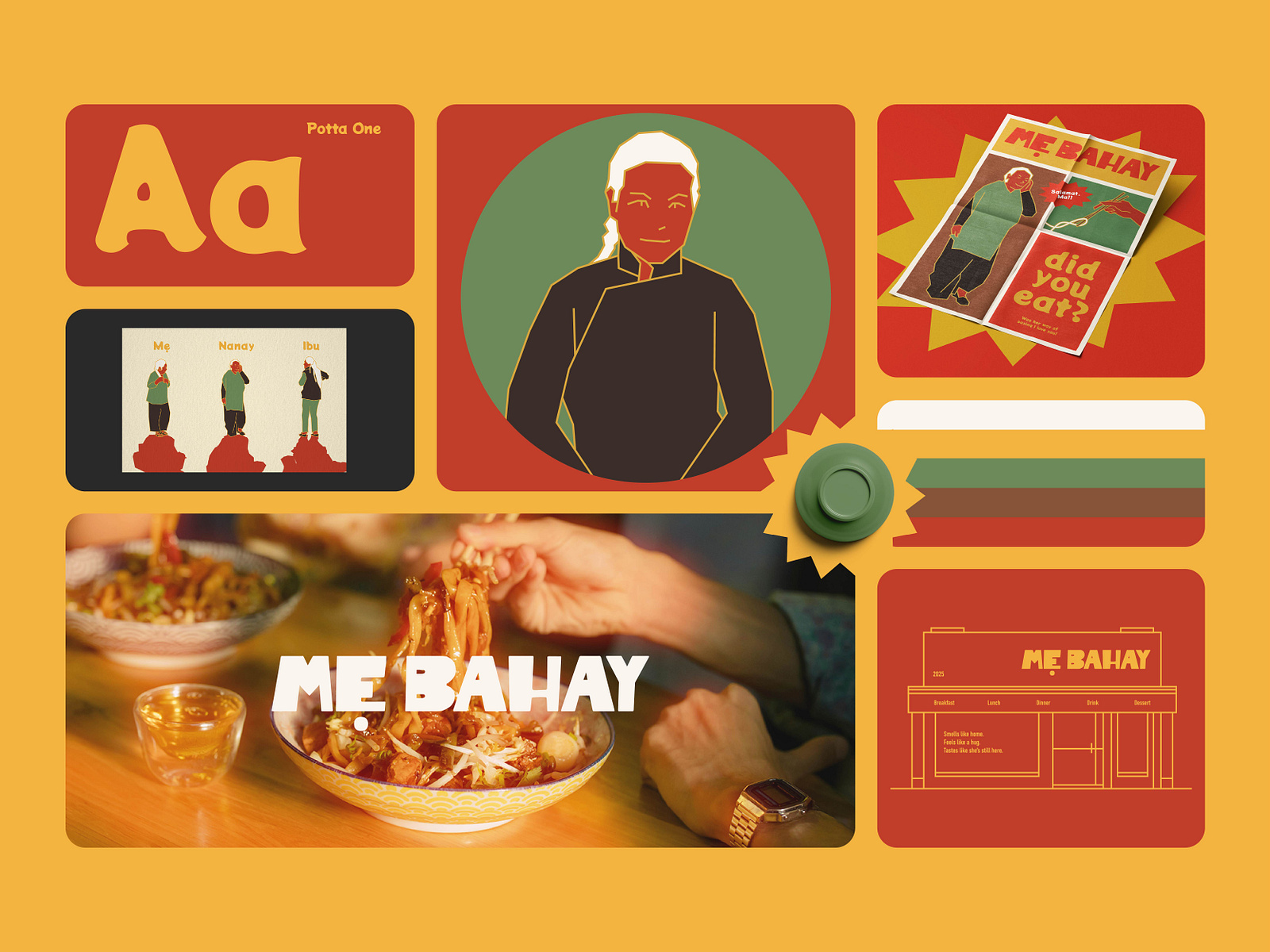 Mẹ Bahay - Visual Identity & Restaurant Branding by Streight Studio™ on ...