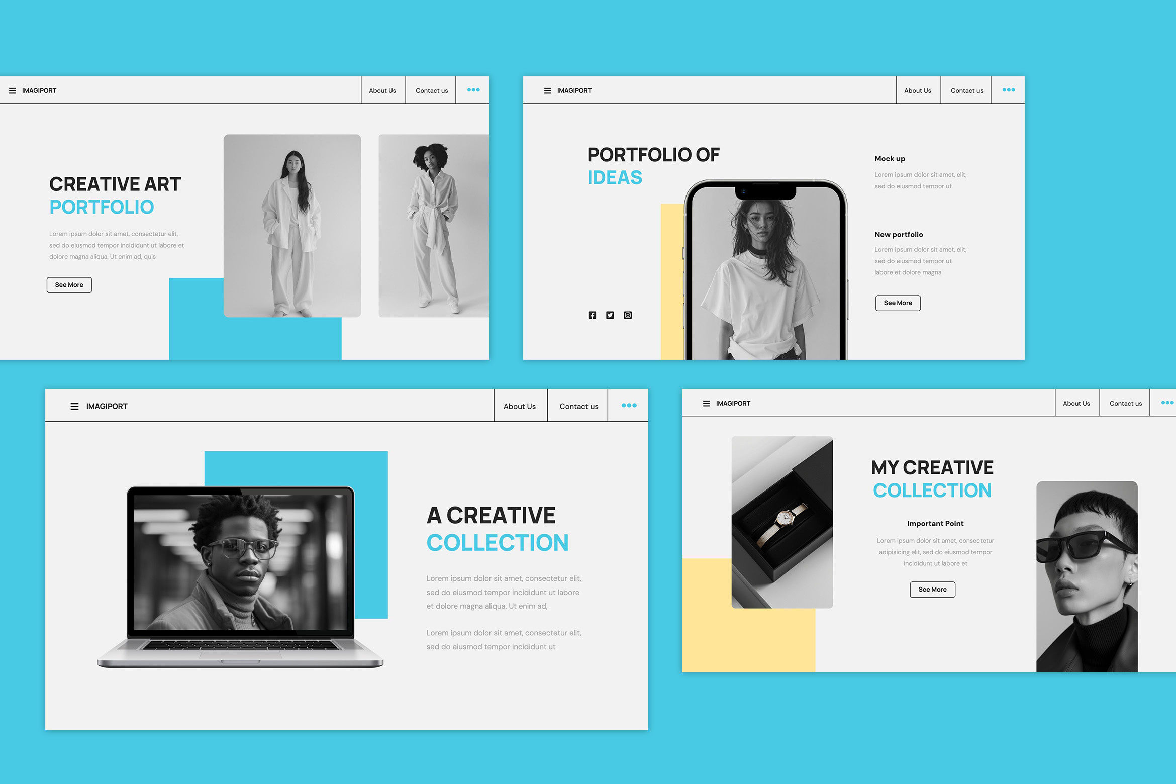 Creative Portfolio PowerPoint Template by AcVe Studio on Dribbble