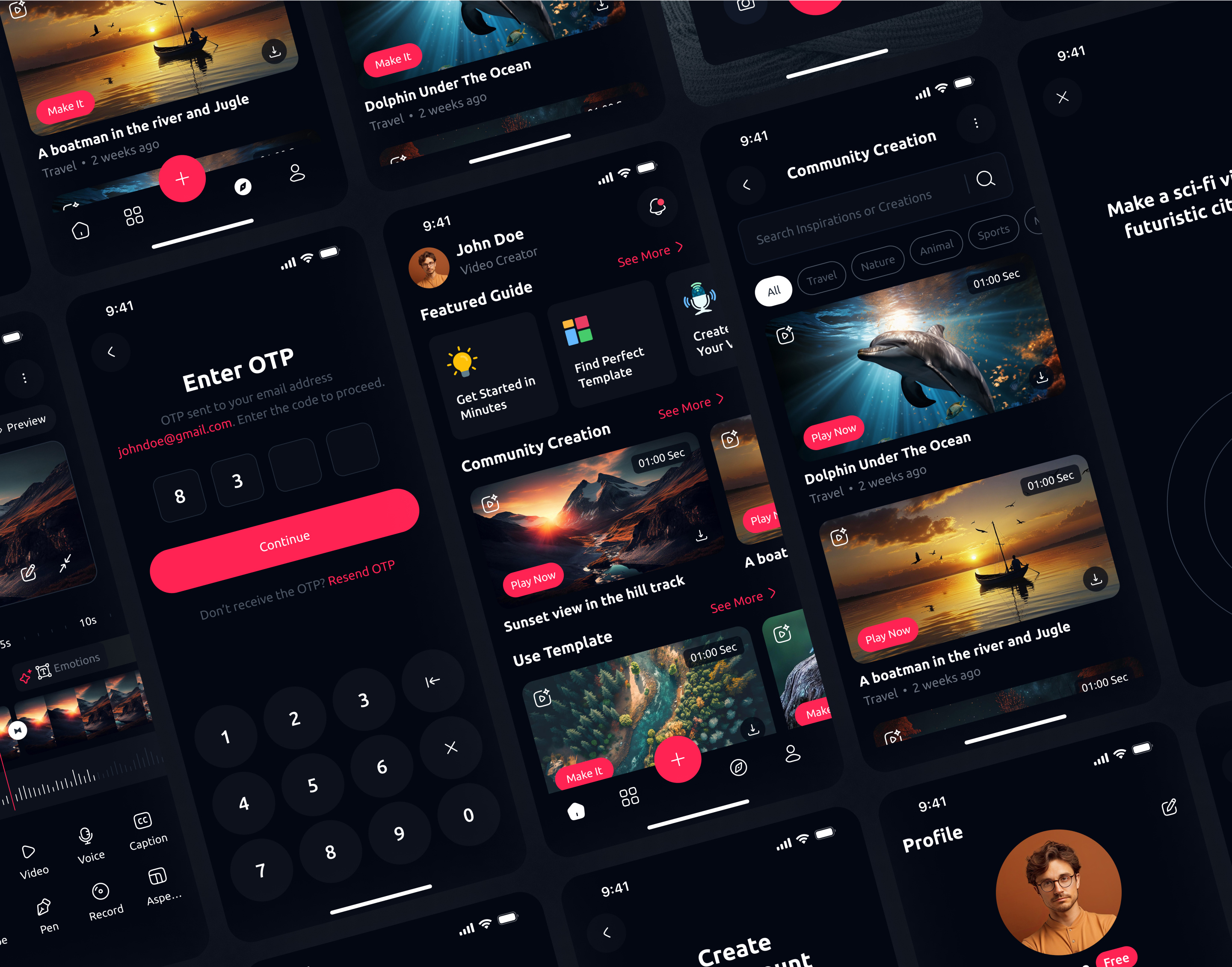 AI Video Generator Mobile App UI Design by Najmul Hasan Rifat | Senior ...