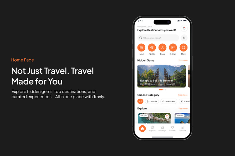 Travel Booking Mobile App UI Design by Habibur Rahman | UI/UX & Brand ...