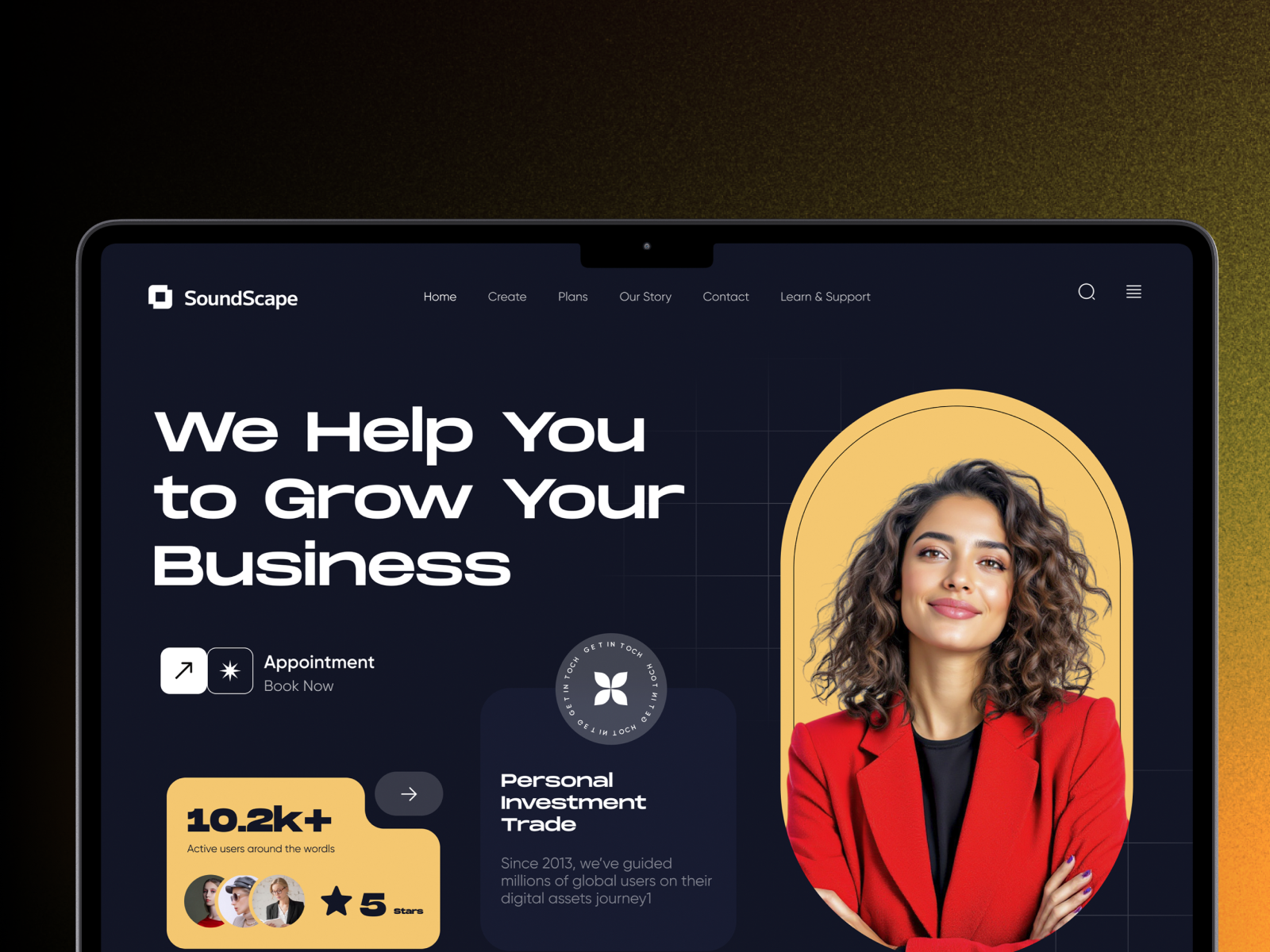 business agency web ui design by Roohi Koohi on Dribbble