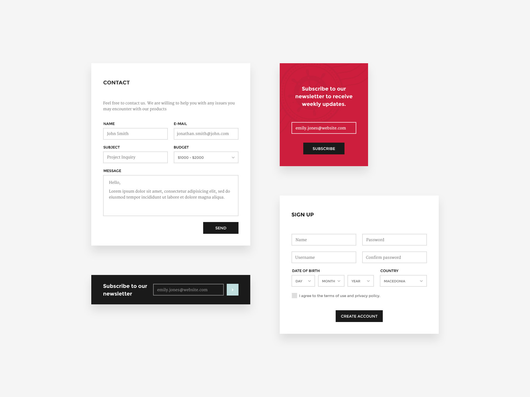 Harbor UI Kit by erigon on Dribbble
