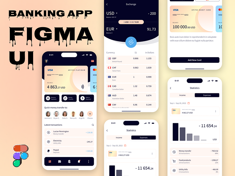 Mobile Banking App UI Kit by Laxmikant Sharma on Dribbble