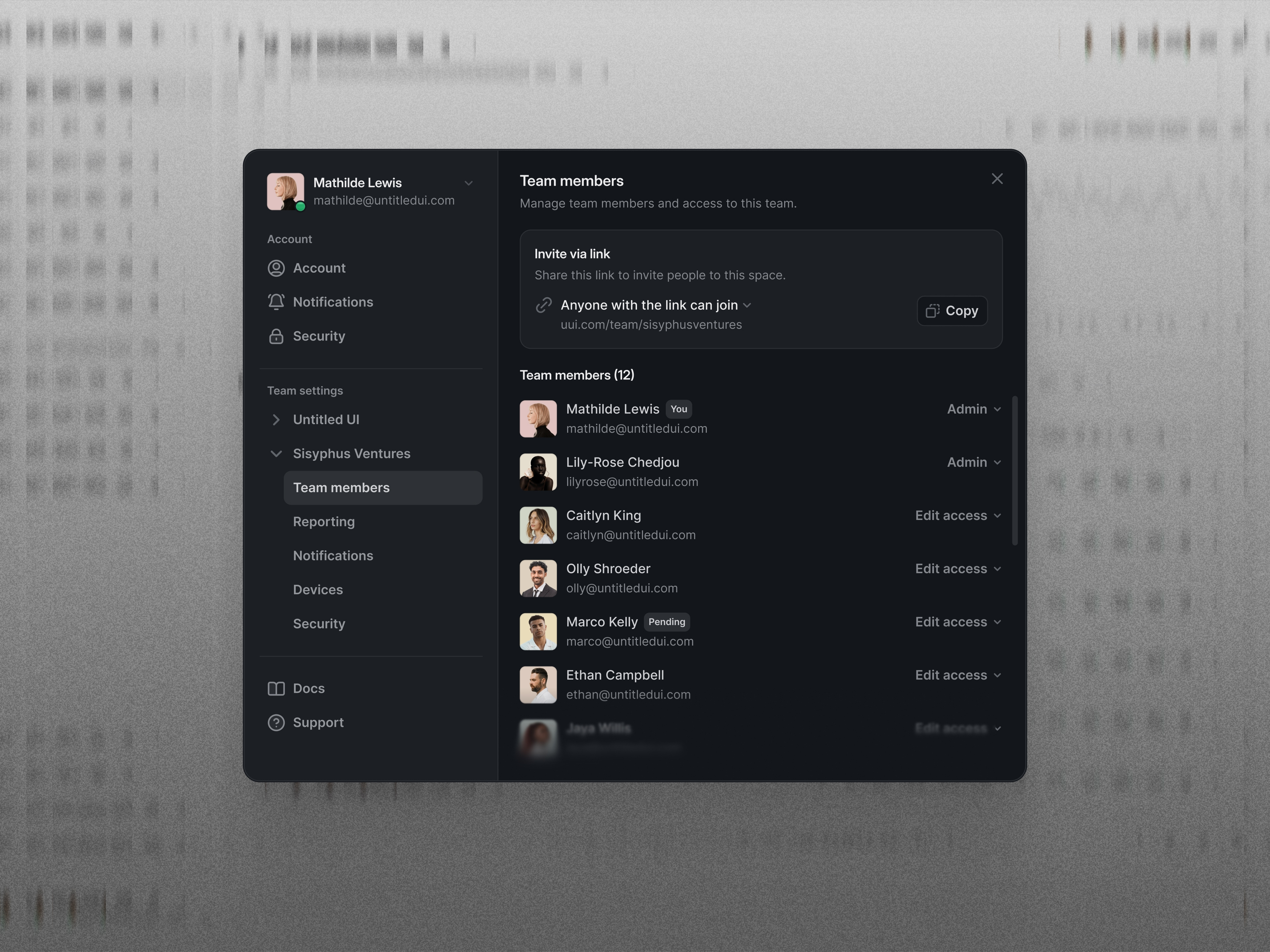 Team members — Untitled UI by Jordan Hughes® on Dribbble