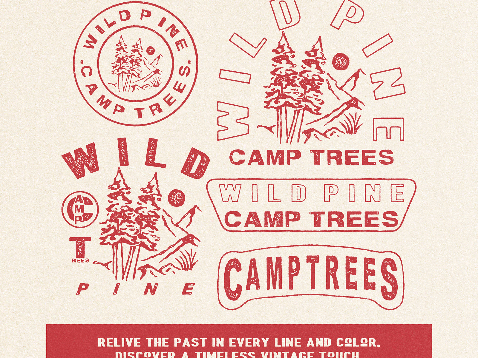 WILD PINE ( CAMP TREES ) by Desirestpd on Dribbble