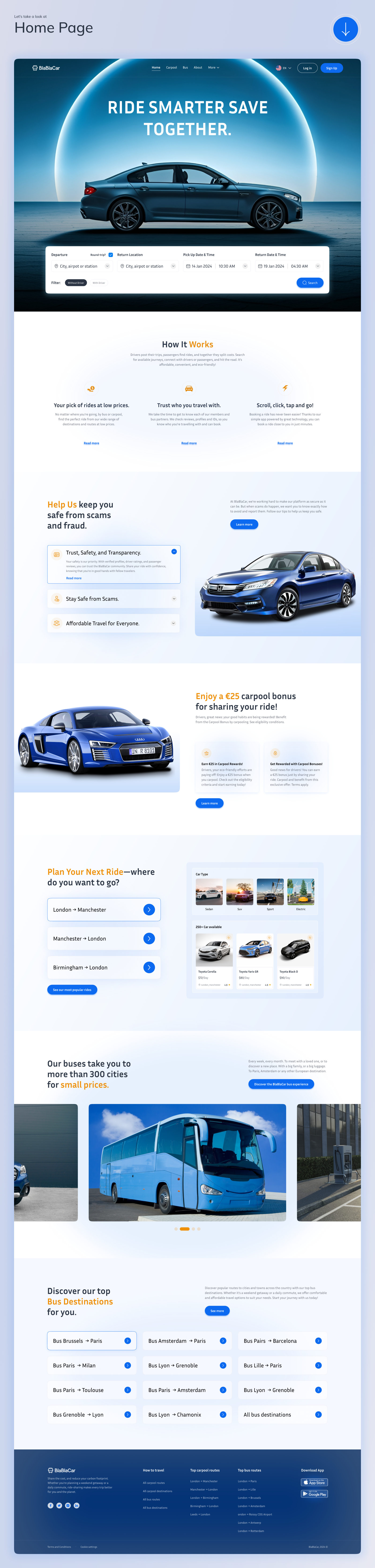 Car Booking Website - UI/UX Design by Shasanko Creations on Dribbble