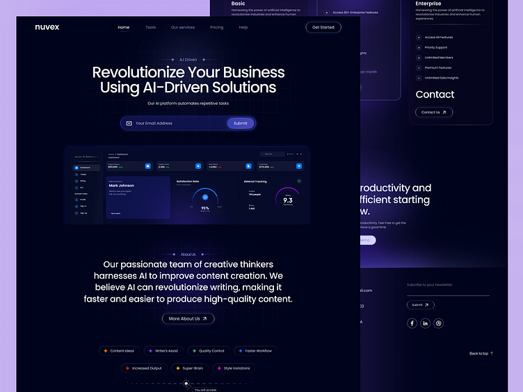 Nexux — High-Conversion SaaS Landing Page for Modern Digital by Nexila ...