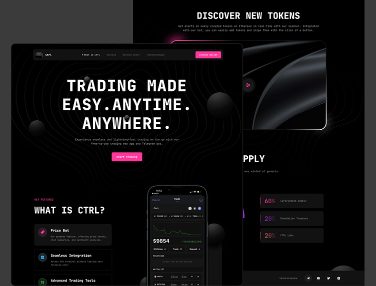 Making Trading Effortless — CTRL Web & Bot UX/UI by Yousuf Hossain on Dribbble