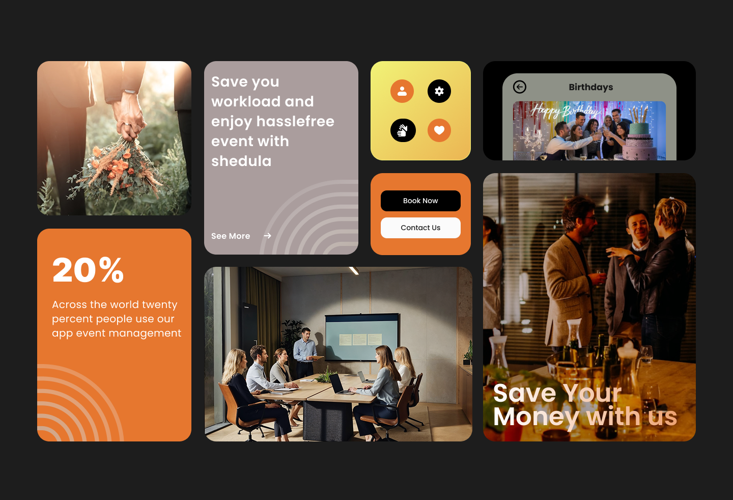 Schedula — Smart Event Management App UI by Ayesha Nasiba on Dribbble