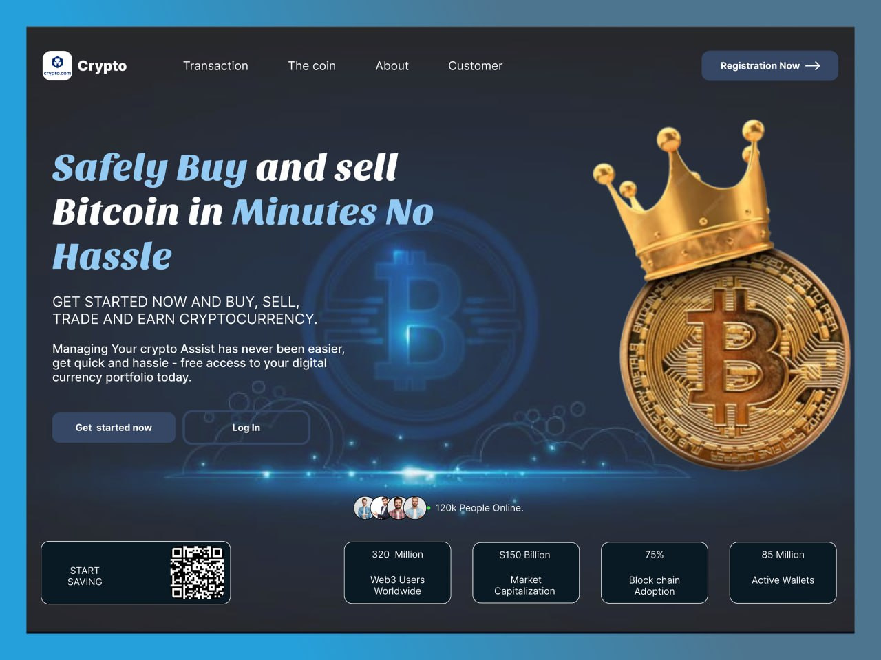 Crypto Landing page Design by Locknath sarkar on Dribbble