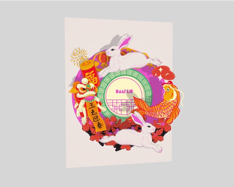 2023 Year Of The Rabbits Festive AR Illustration by Dani Liu on Dribbble