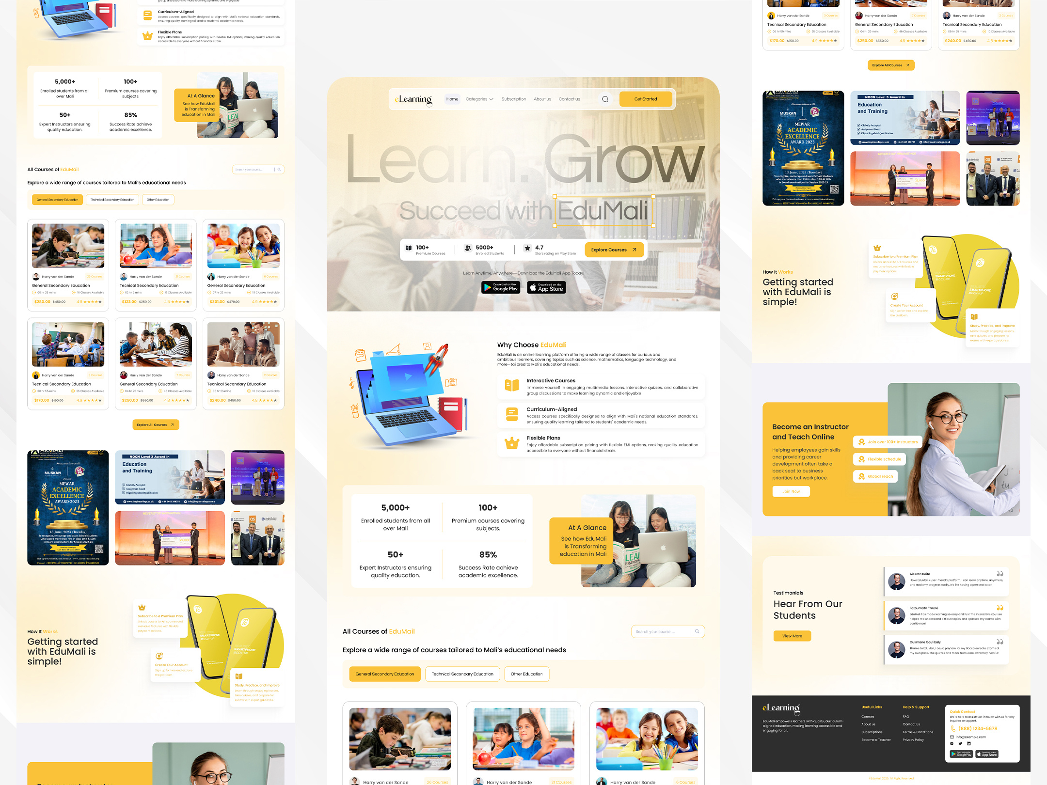 eLearning Platform Redesign by Sazib Ahmed on Dribbble