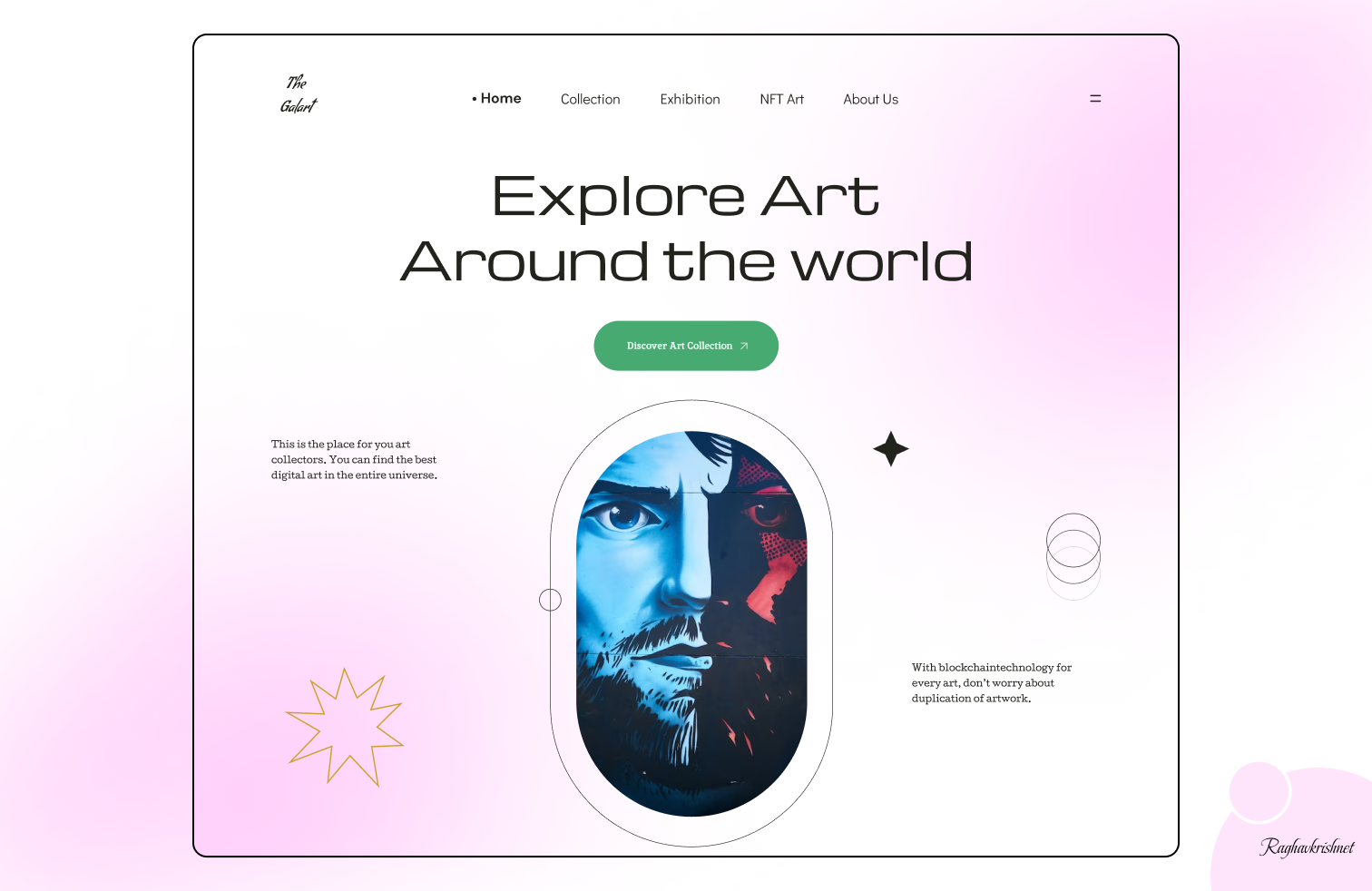 Art Gallery Website UI – Explore Global Art in a Clean Interface by ...
