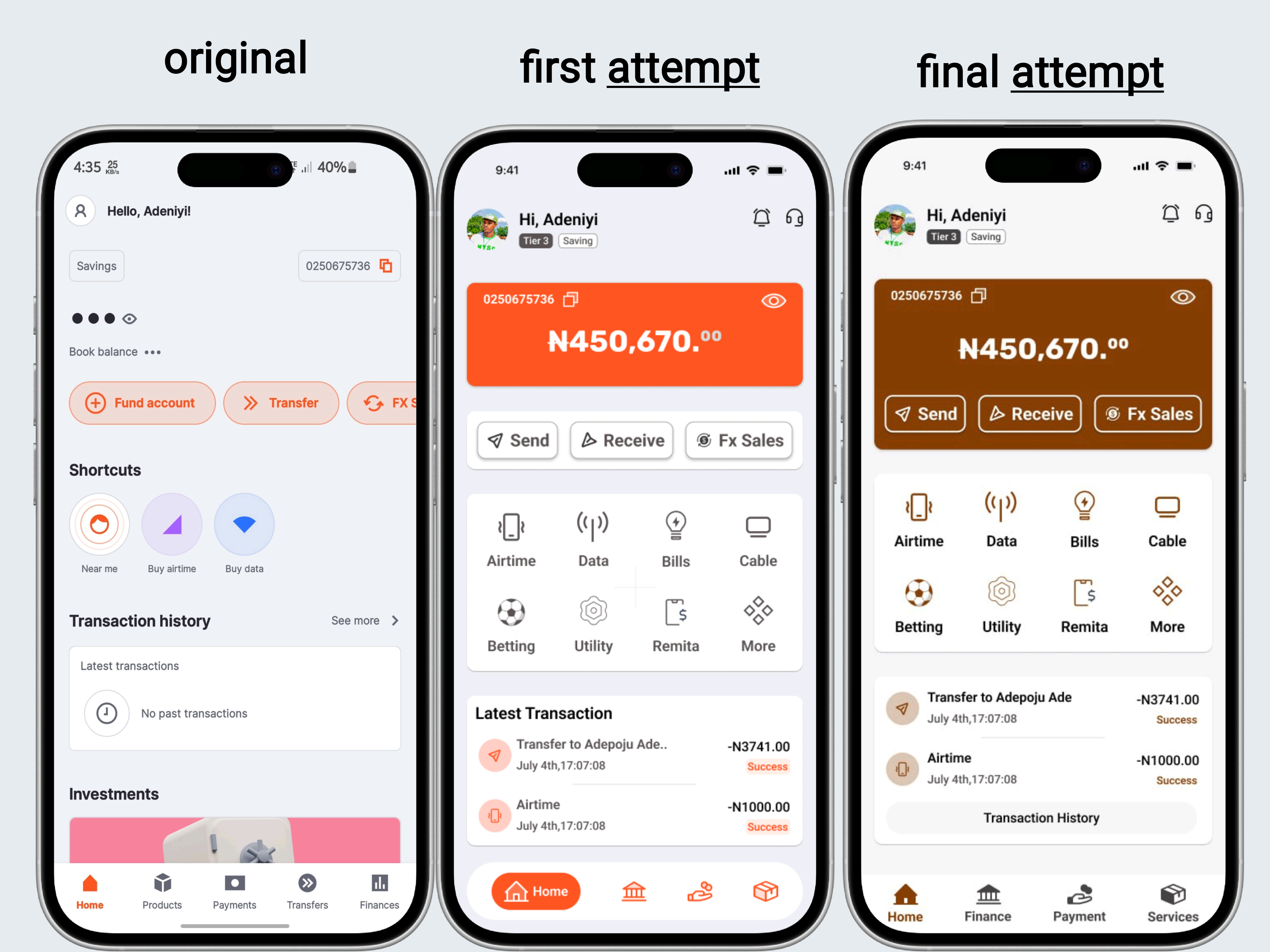 GTBANK APP HOMEPAGE REDESIGNED by Adeniyi Joseph Adepoju on Dribbble