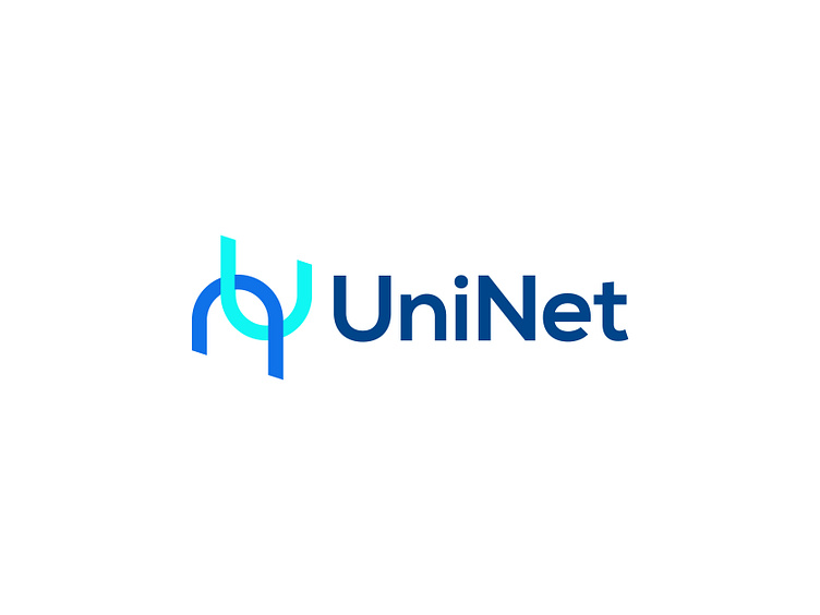Letter U+N Logo For UniNet by Ajmal Design Logo & Brand Identity ...
