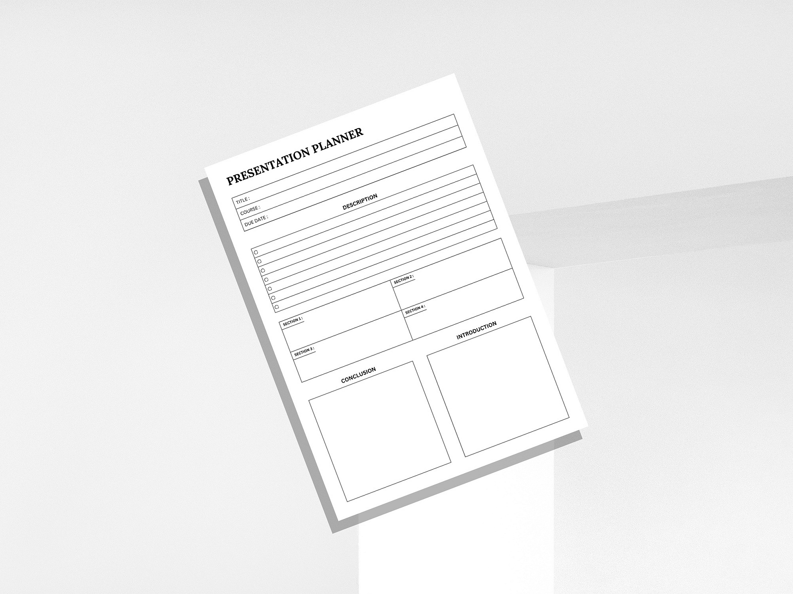 Presentation Planner template by SHIMA RANI on Dribbble