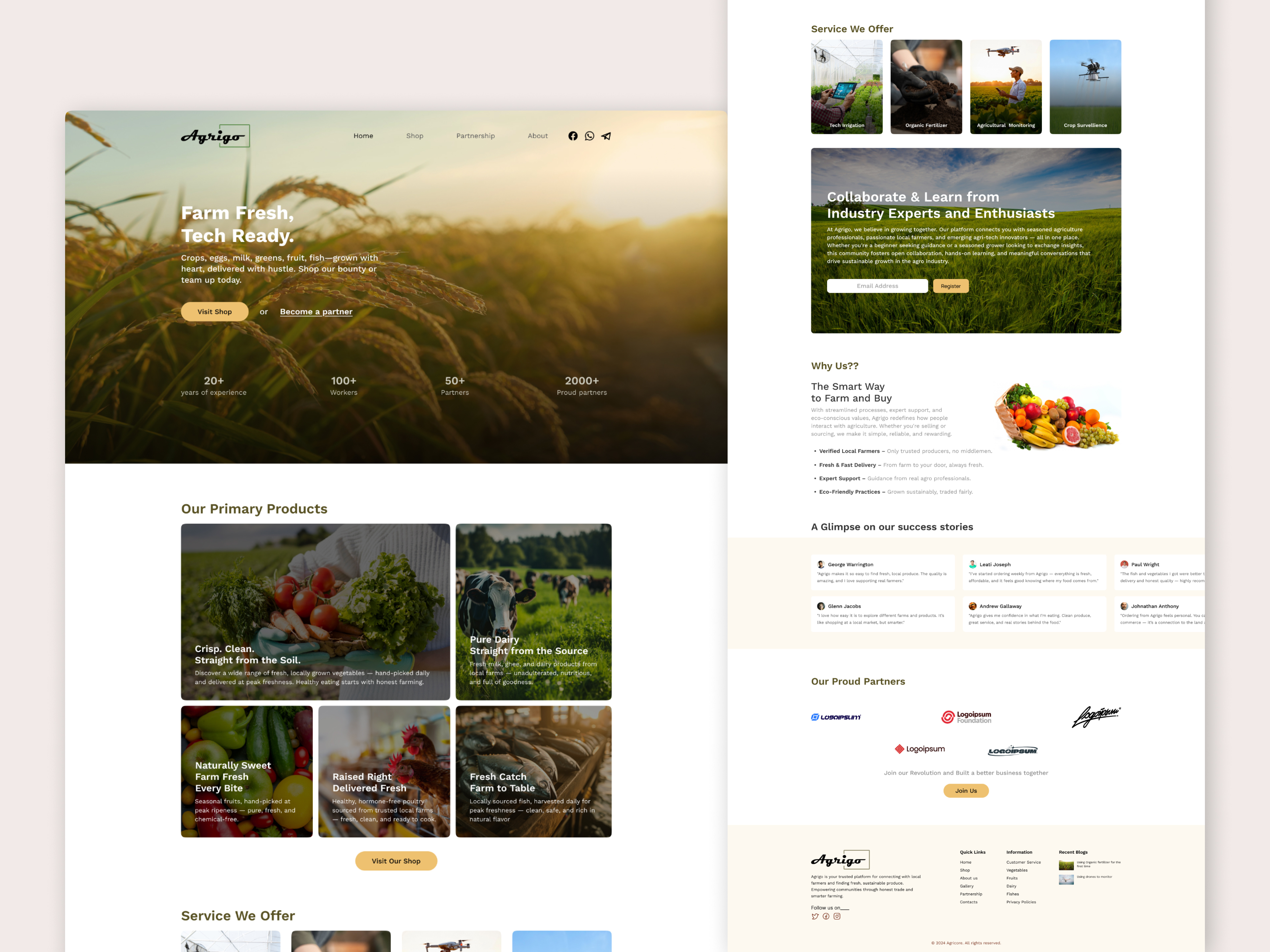 Agrigo — Modern UI/UX Design for an Agro-Tech Platform by Baizid Khan ...