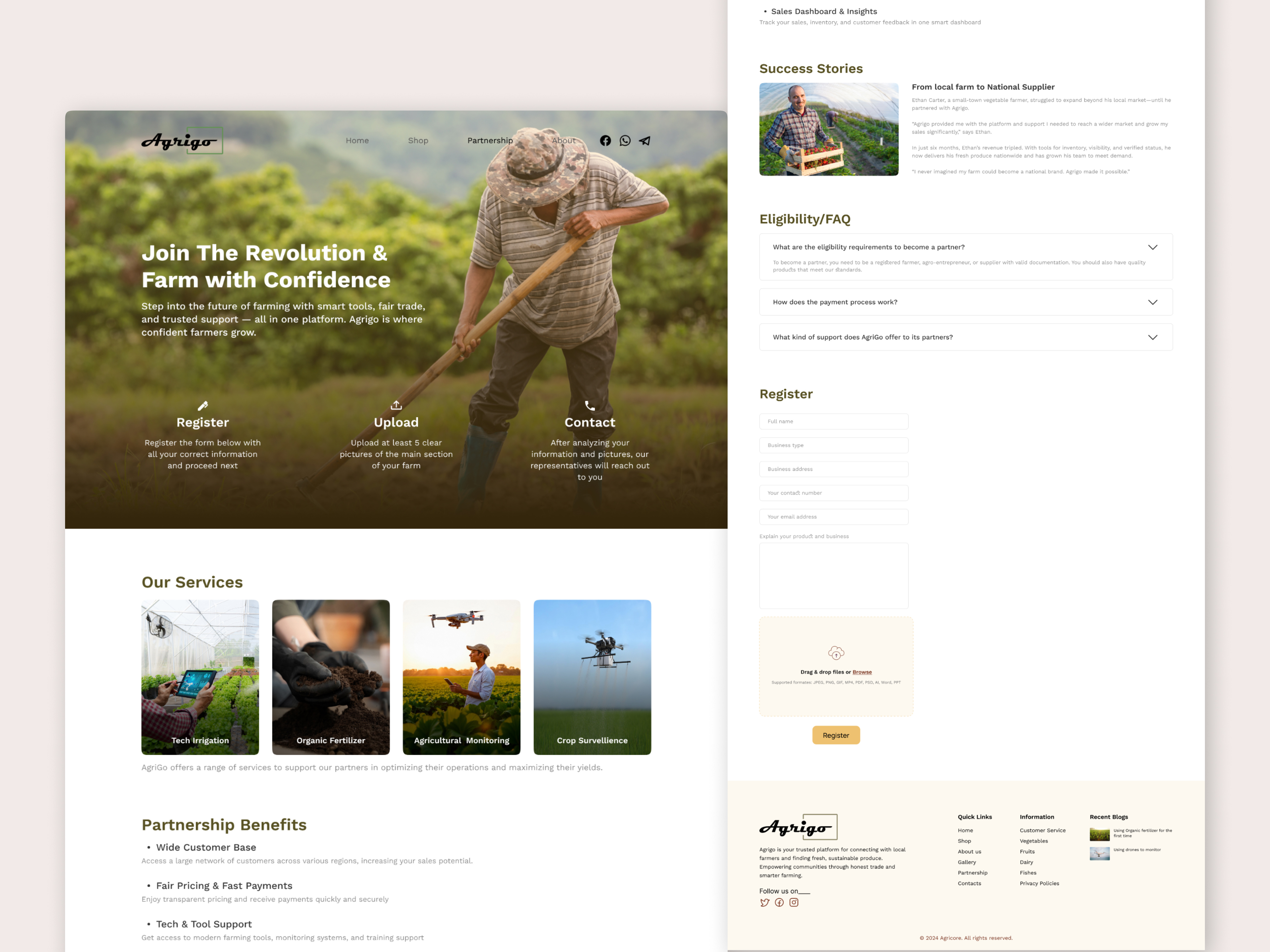 Agrigo — Modern UI/UX Design for an Agro-Tech Platform by Baizid Khan ...