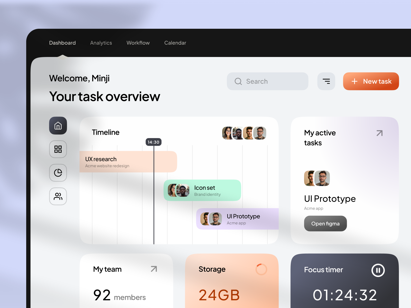Tasky - Task management platform by Nur Asyrof Muhammad for Orenji Studio on Dribbble