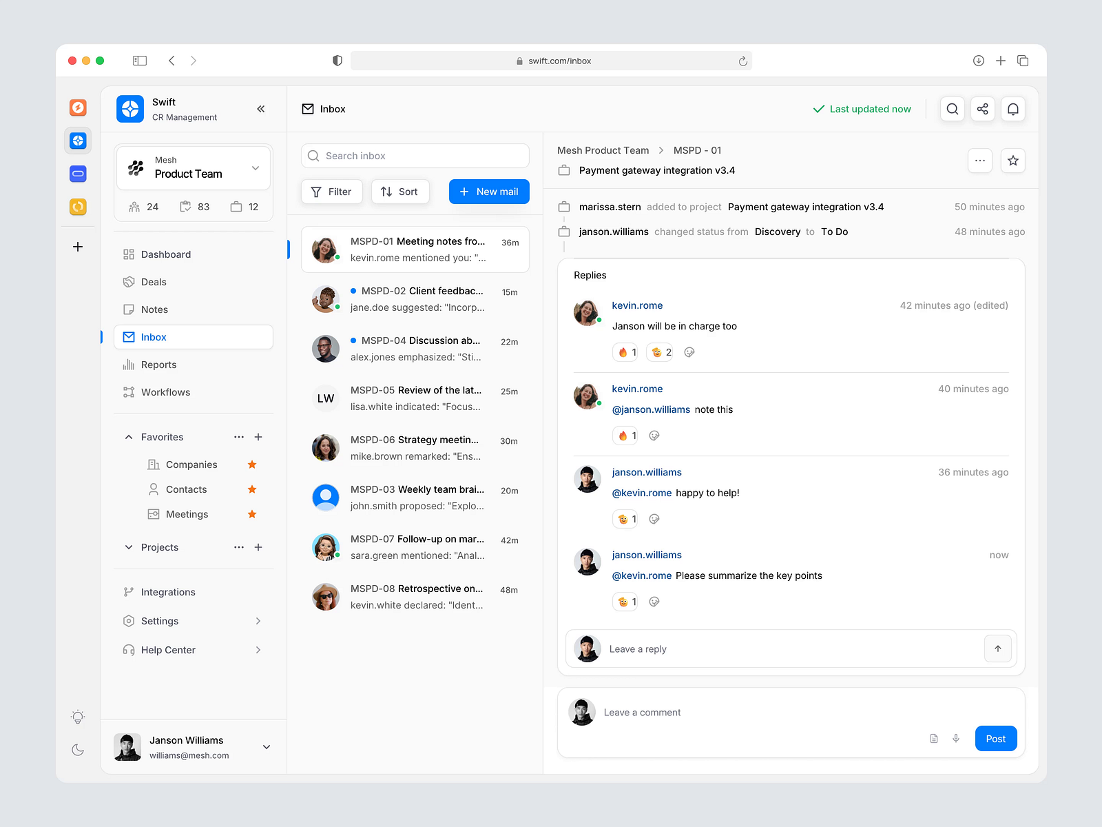 Swift - Email Messages by Barly Design for Uxerflow on Dribbble