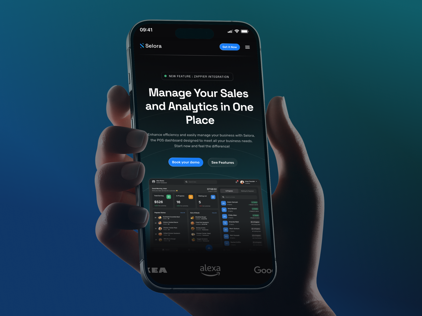 Selora – Point of Sales App Landing Page - Responsive by Alfian ...
