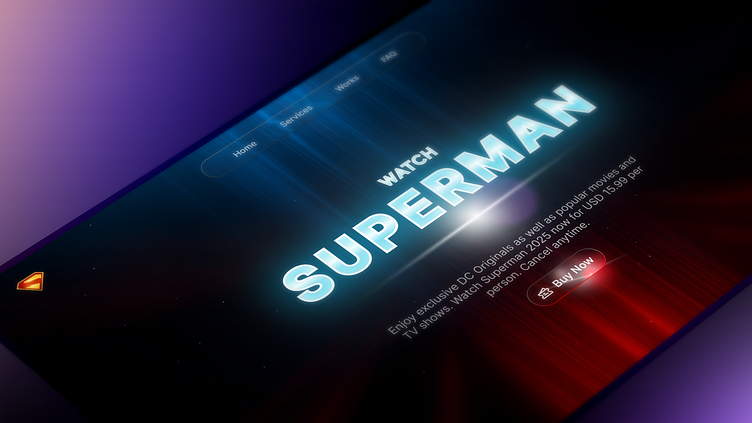 Superman-Themed Landing Page Design by RACDOX on Dribbble