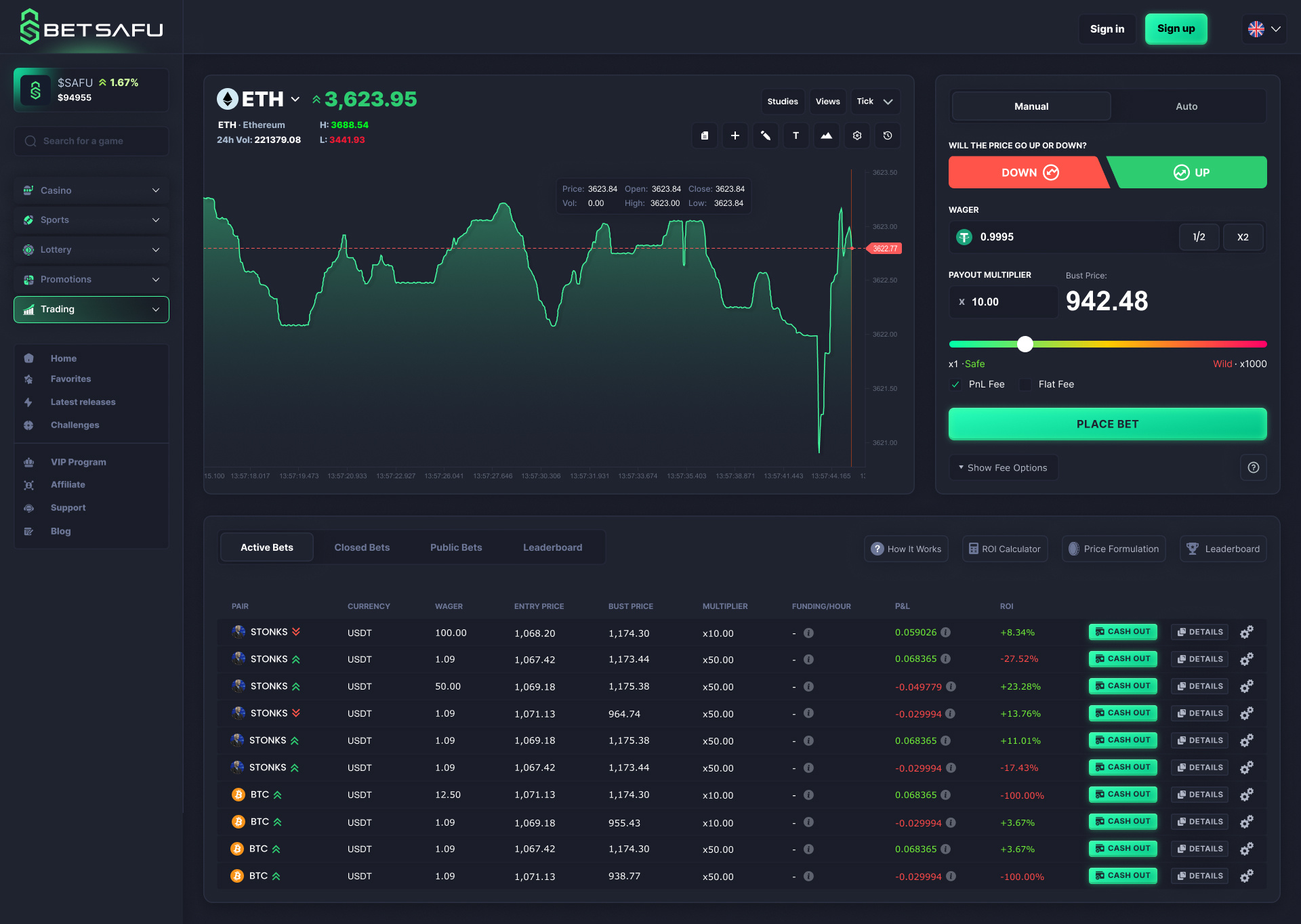 Leverage Crypto Trading Terminal Dashboard Design by Extej UI UX Design ...