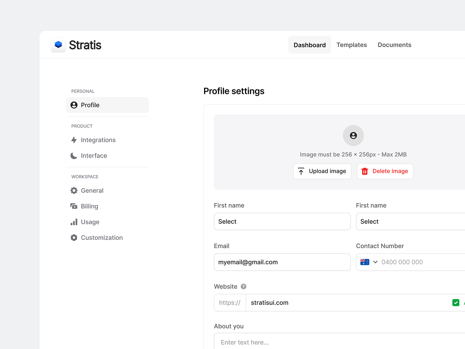 Stratis UI - Settings by Monty Hayton on Dribbble