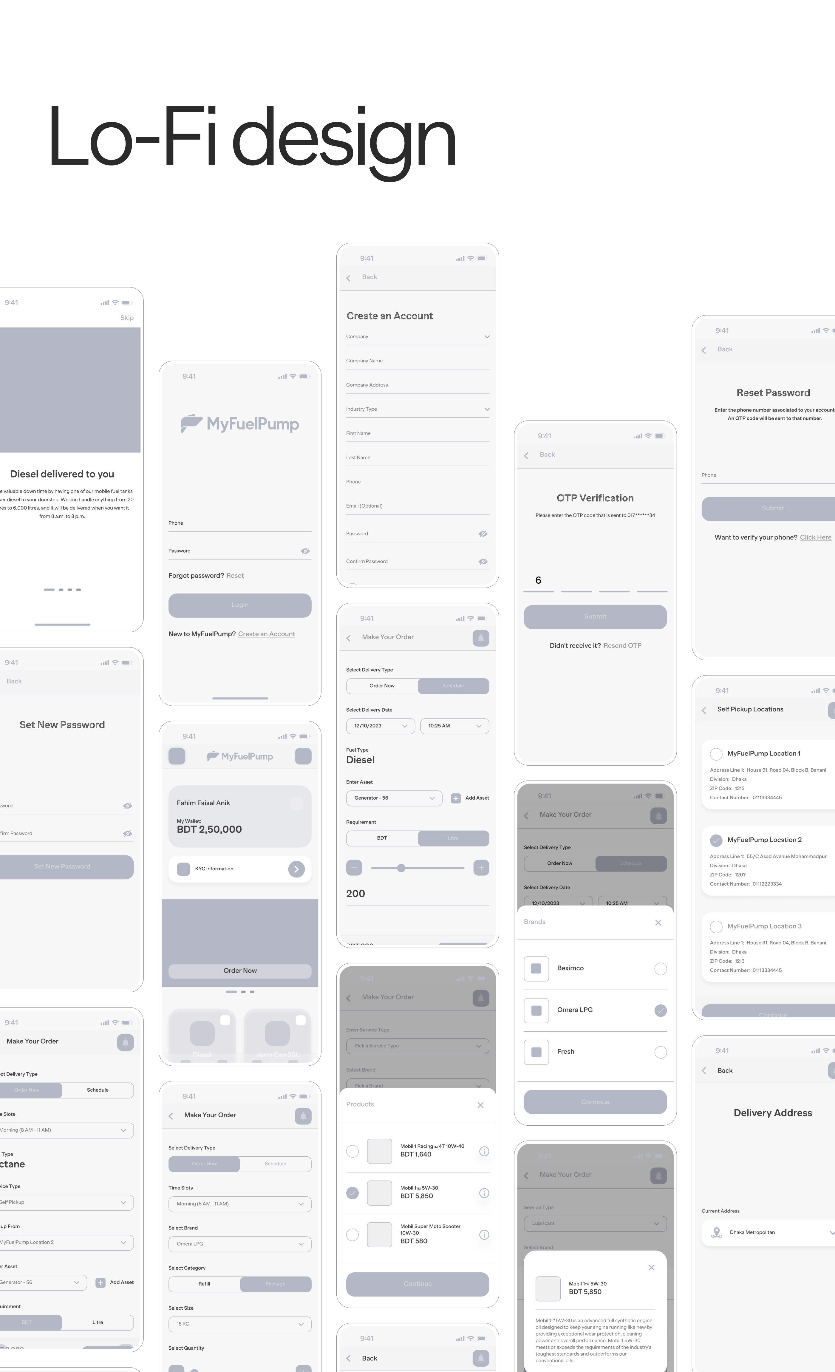 Doorstep Fuel Delivery Mobile App UI/UX Design by Dcastalia Digital on ...