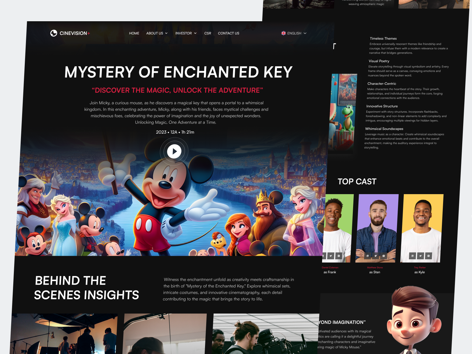 Movie Website designs, themes, templates and downloadable graphic ...