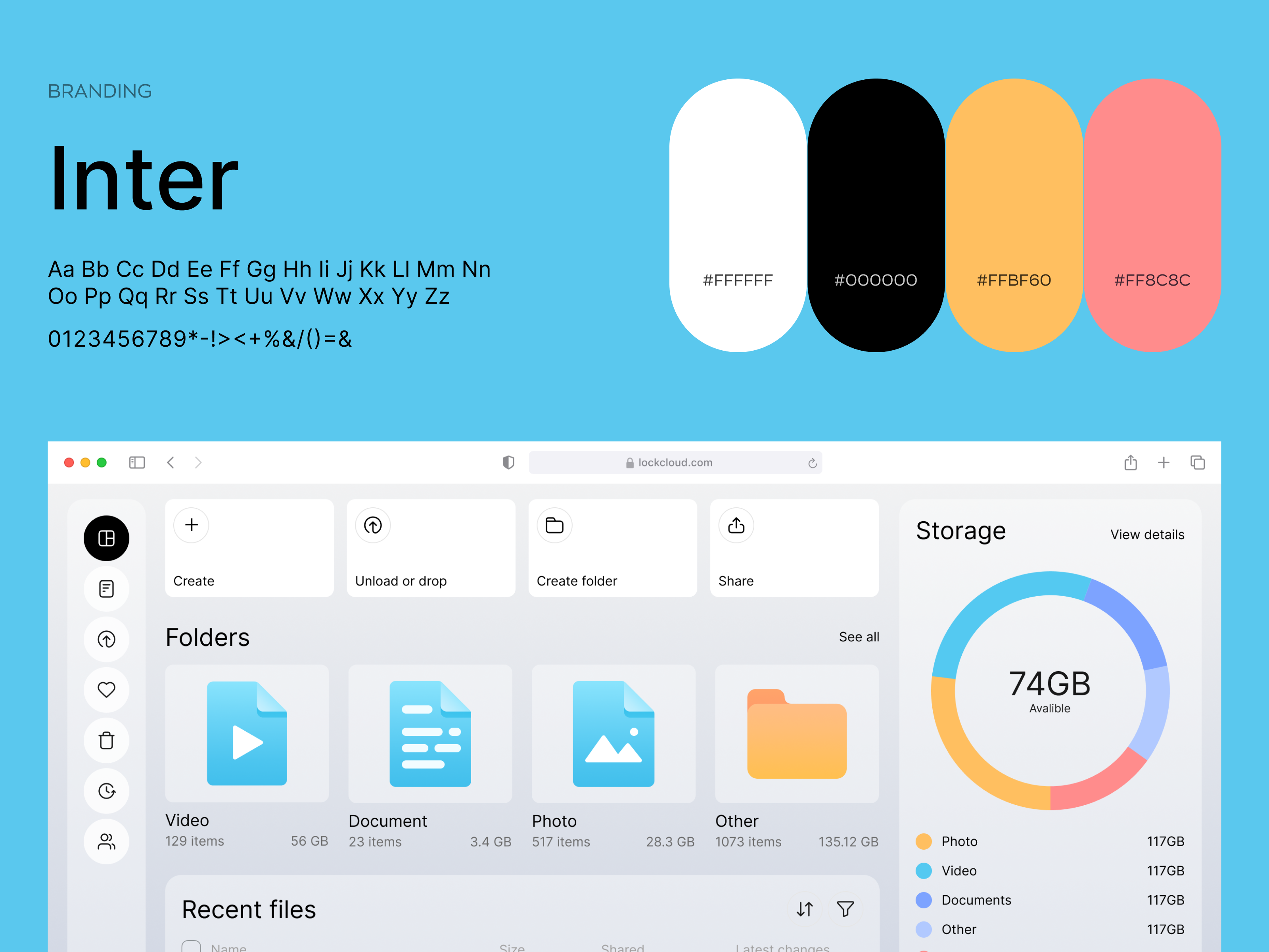 Cloud Storage Web App Dashboard by Ronas IT | UI/UX Team on Dribbble
