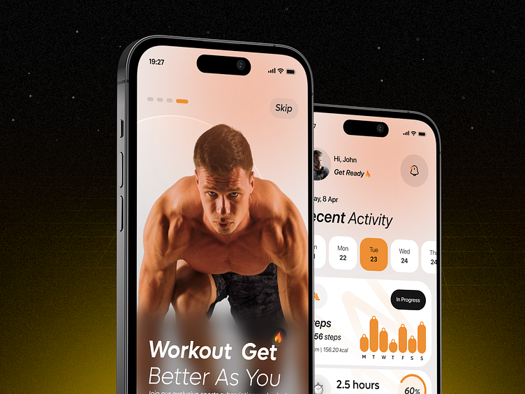 Sport application mobile UI design by Roohi Koohi on Dribbble