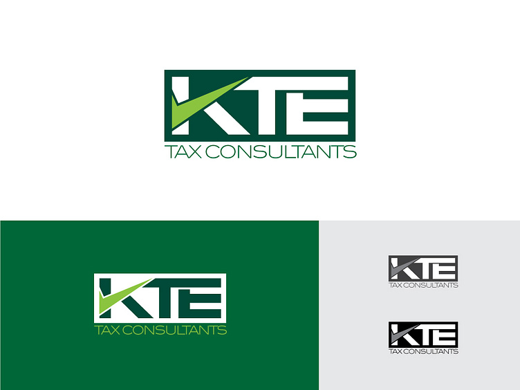 KTE Tax Consultants Logo Design by Syed Azhaan Shah on Dribbble
