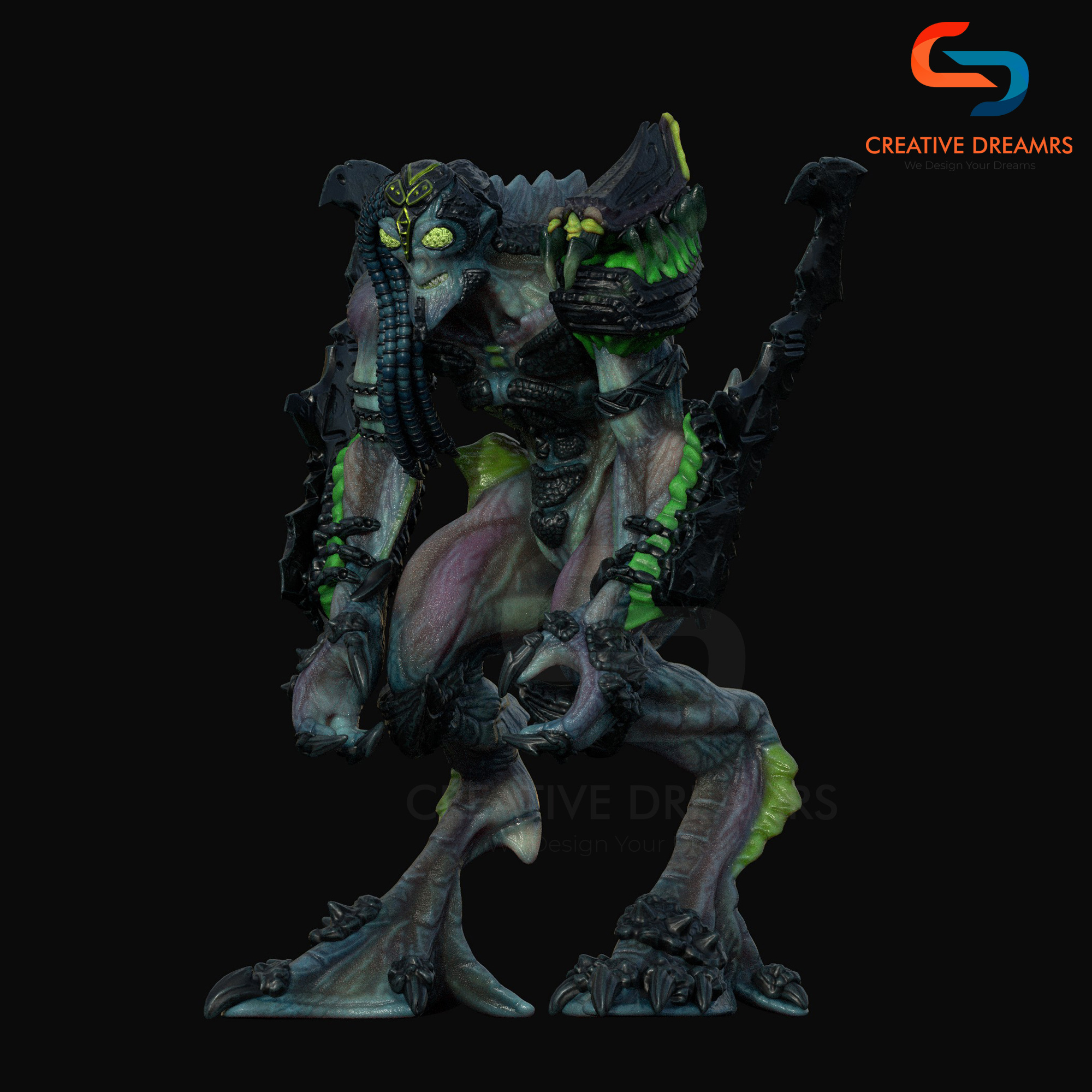 3D Alien Character Model by CREATIVE DREAMRS on Dribbble