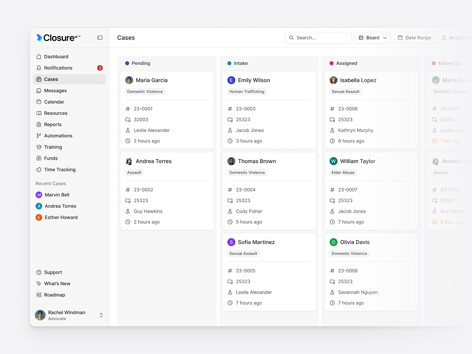 Clean Task Board View by Jeremy Blaze for Never Before Seen on Dribbble