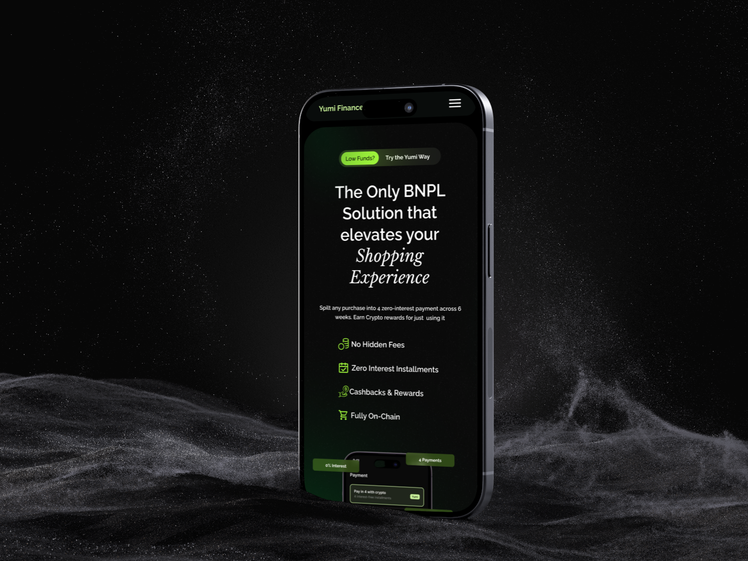 BNPL Landing Page -Yumi Finance by DinMA Designs on Dribbble