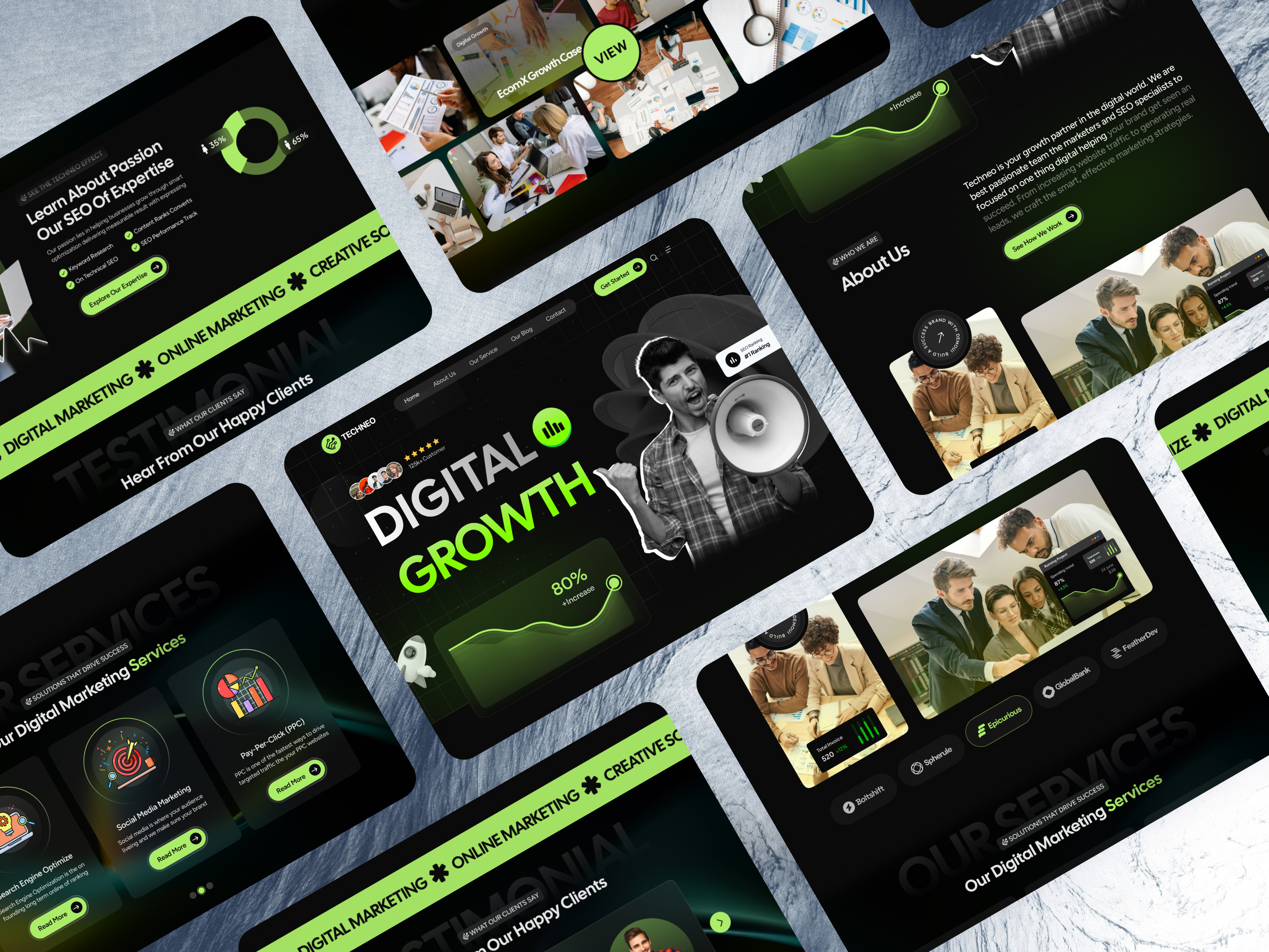SEO Agency Website | Landing Page UI/UX Design by FleexStudio | Web Design Agency on Dribbble