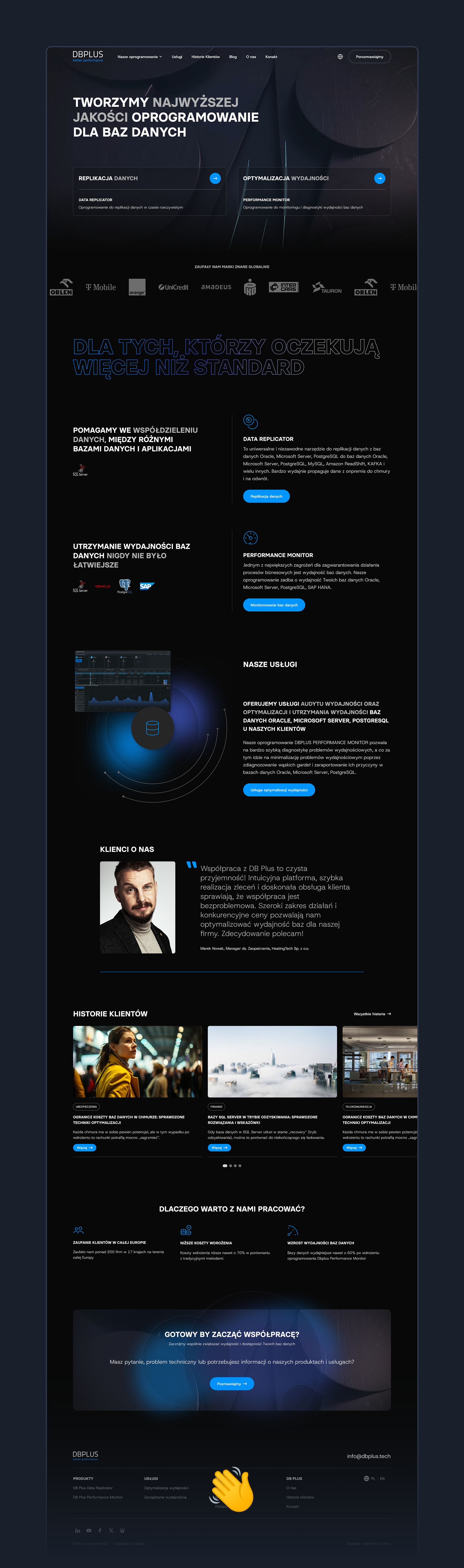 DBPLUS: redesign for database software company by Karol Polubinski on ...