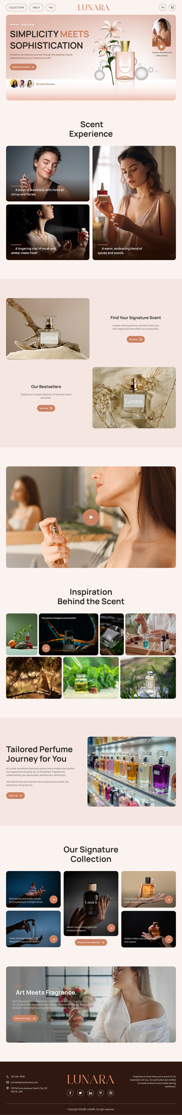 Perfume Sell Store Website by Bilash Roy on Dribbble