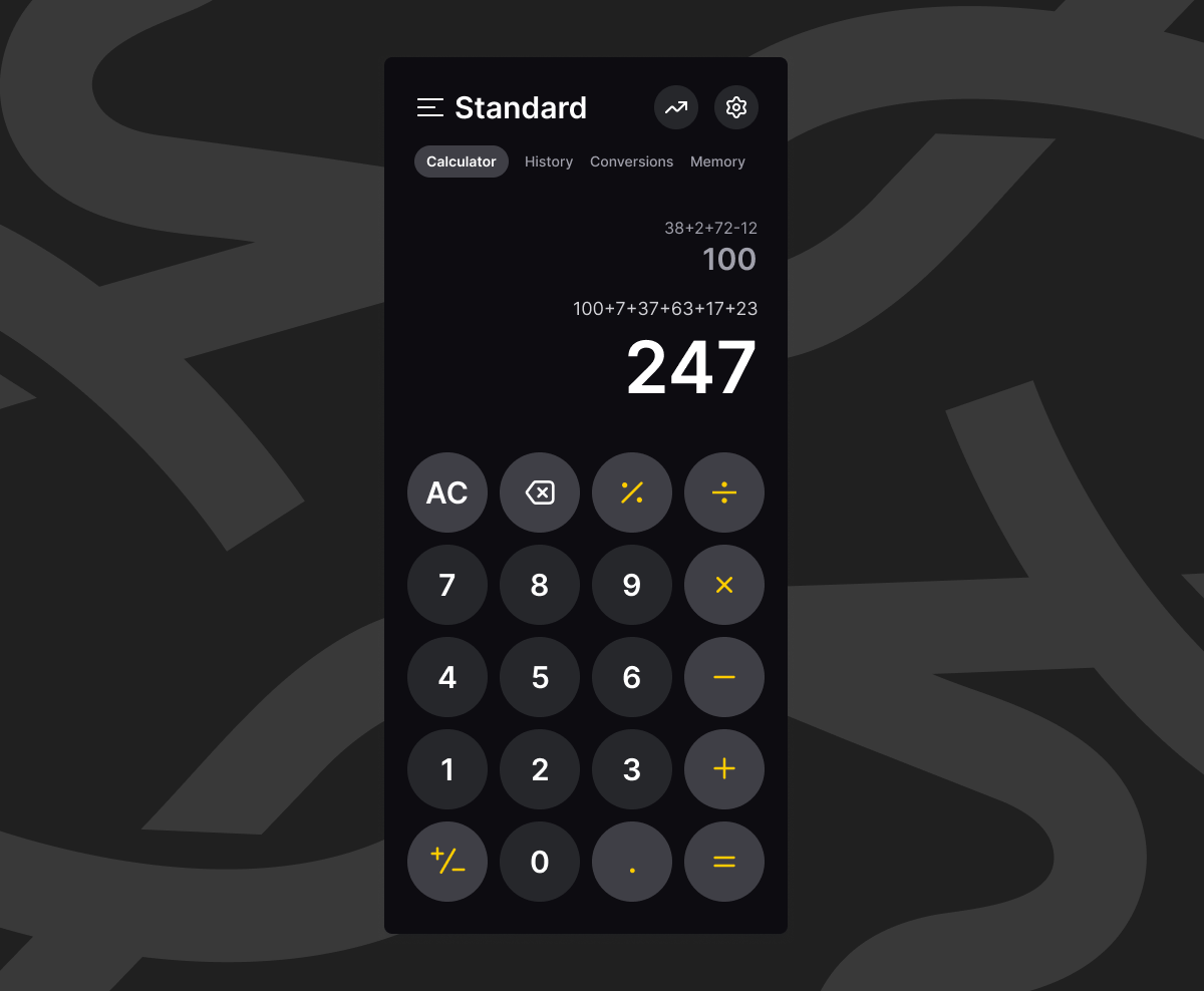 Daily UI Challenge #004 — Calculation by Henric Sjölin on Dribbble