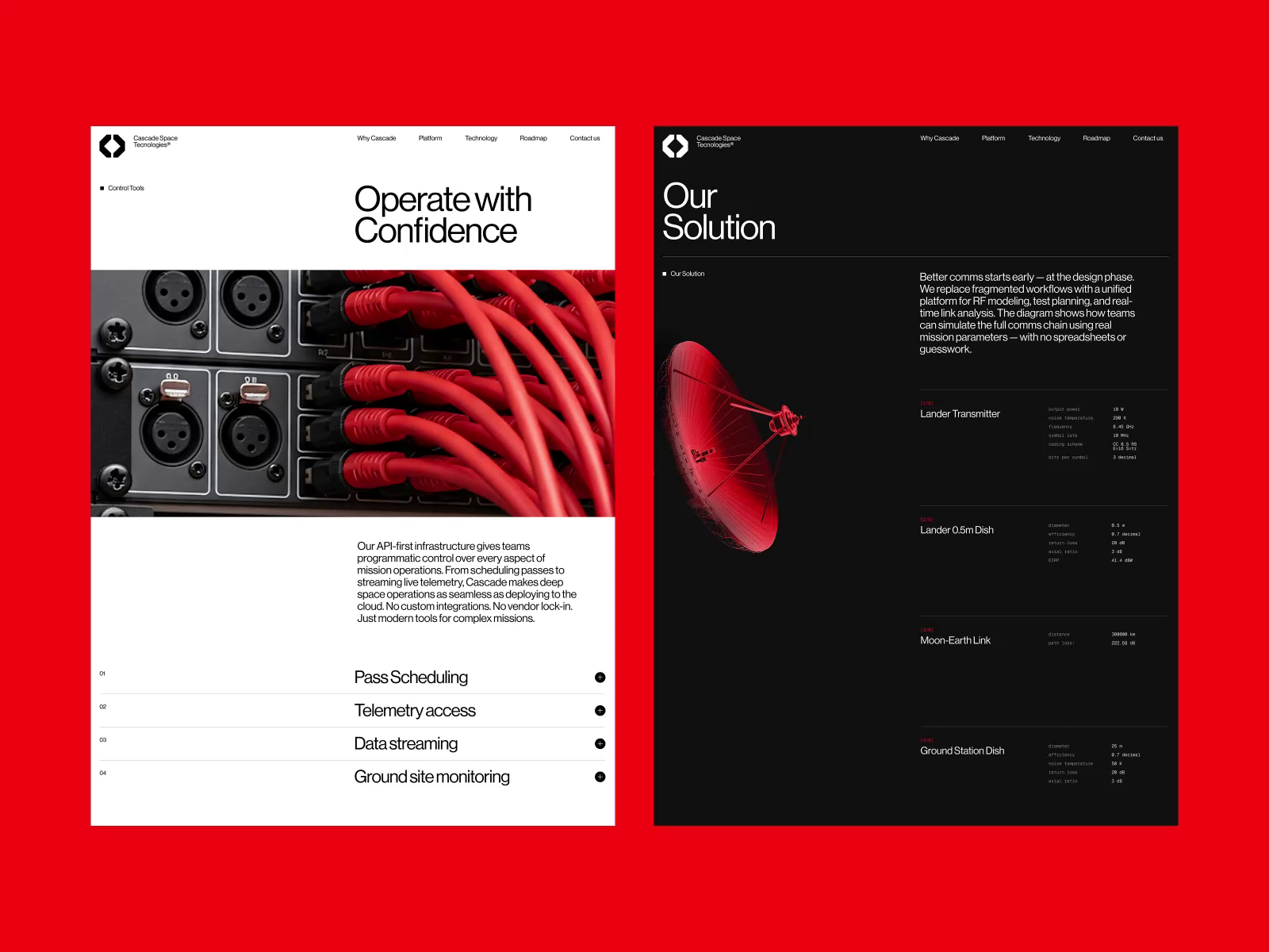 AI Landing page website design overview Cascade Space by Lazarev. | Web Design for Lazarev. UI ...
