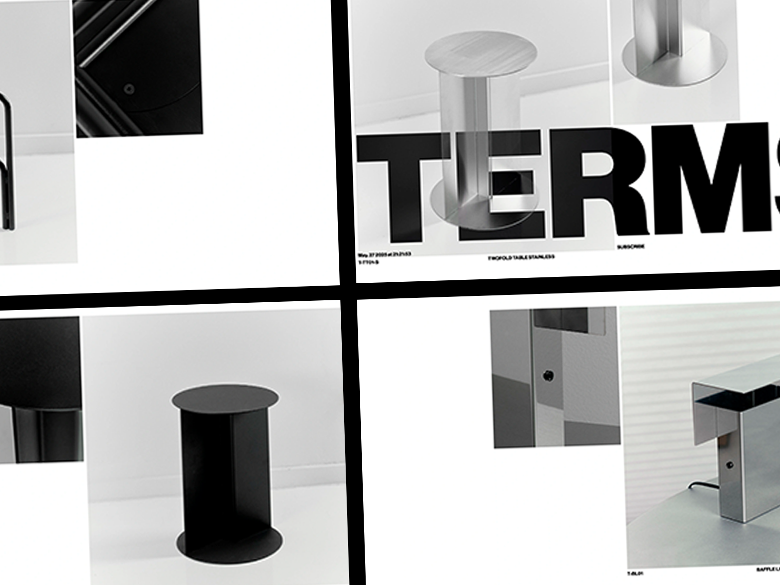 Brutalist-Inspired Product Showcase & Brand Terms by Yakinder on Dribbble