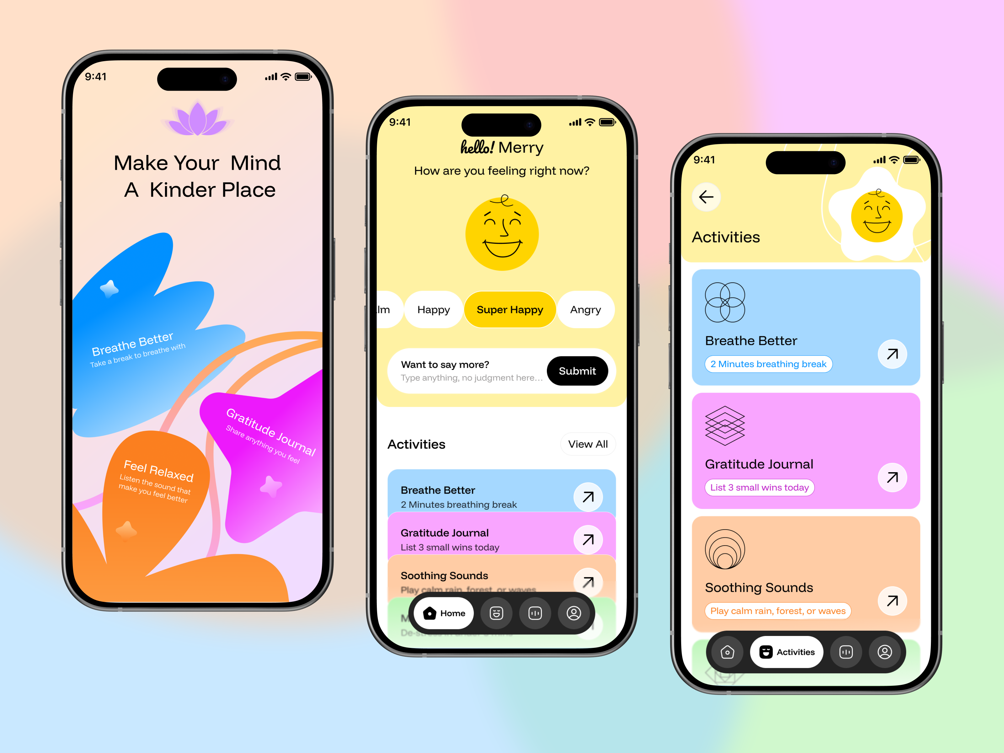 Minimal Wellness App UI design by Satish Prajapati on Dribbble