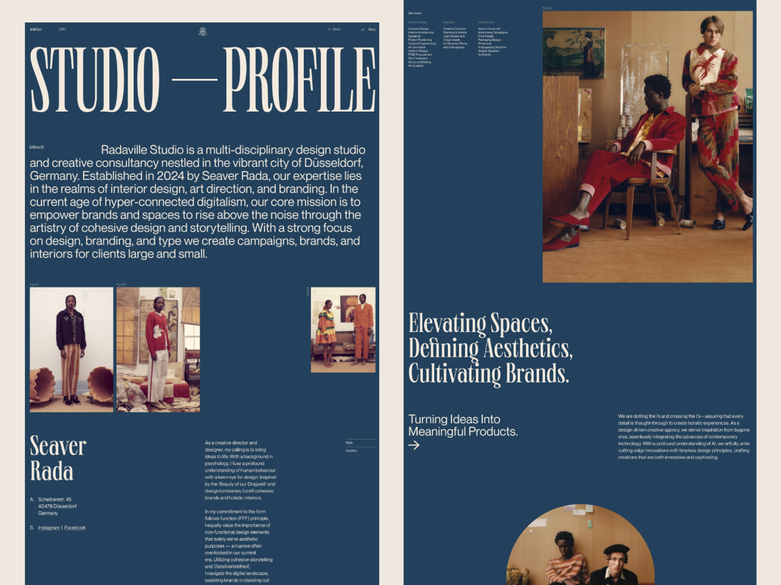 Studio Profile Web Design by Anastasia Klein on Dribbble